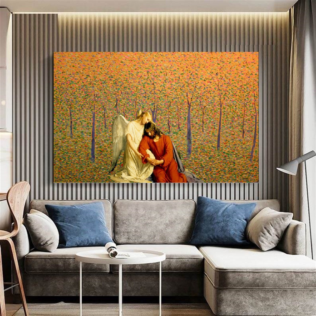 Georges Seurat, Red Park Bench ,carl Bloch Angel Comforting Jesus Before His Arrest in the ...