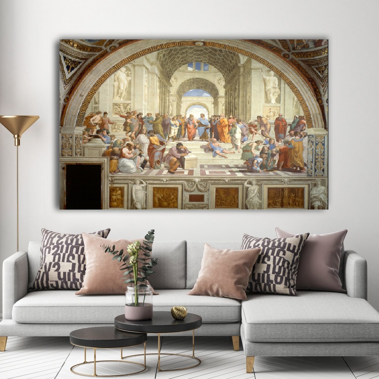Raphael the School of Athens Living Room Decor Canvas - Etsy