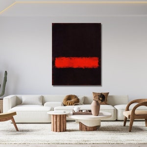 Mark Rothko, Rothko Picture Art,black Red and ,black, Mark Rothko 1968 ...