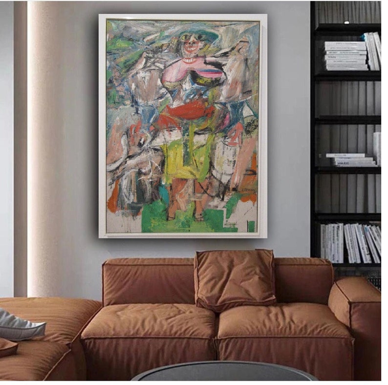 Willem De Kooning, Woman and Bicycle, Canvas Wall Art, Willem De Canvas ...