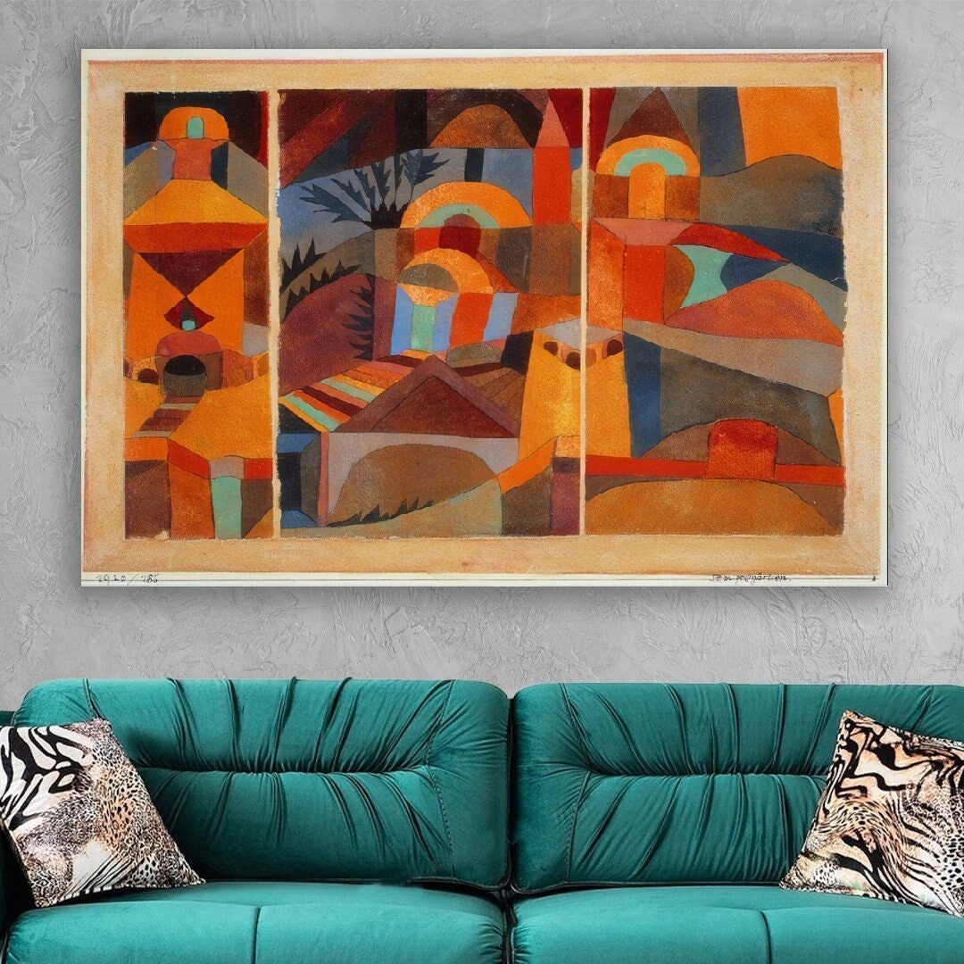 Paul Klee, Temple Gardens, 1920,paul Klee Art,gallery Wrapped,paul Klee ...