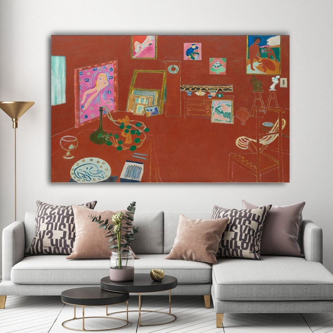 Henri Matisse,the Red Studio, Henri Matisse Art, Livin Room Decor ...