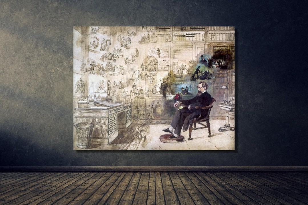 CHARLES DICKENS, Dickens' Dream Painting, by Robert William Buss ...