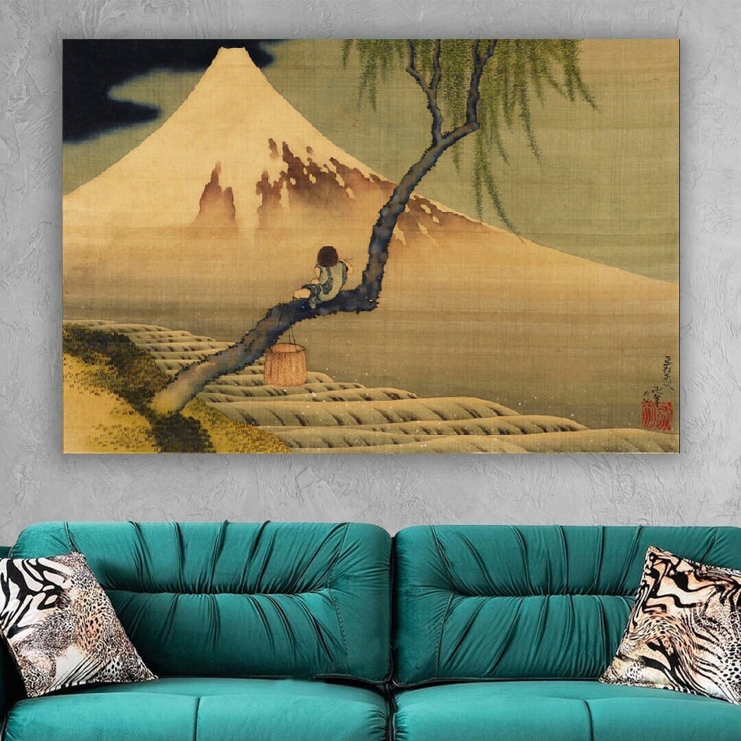 Katsushika Hokusai,boy Viewing Mount Fuji,katsushika Hokusai Art ...