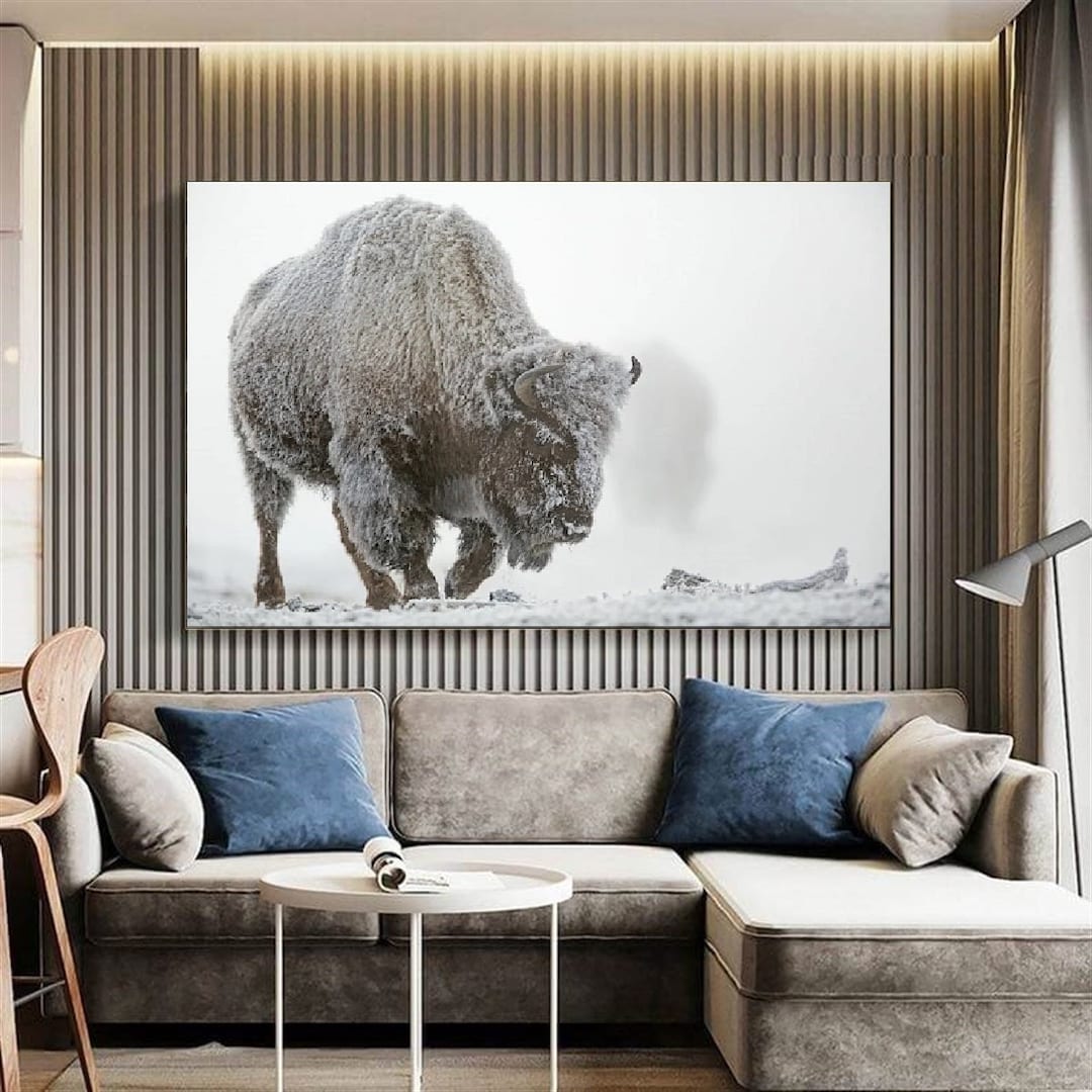 American Buffalo,in Snow,original Pictures,buffalo Wall Art,buffalo ...