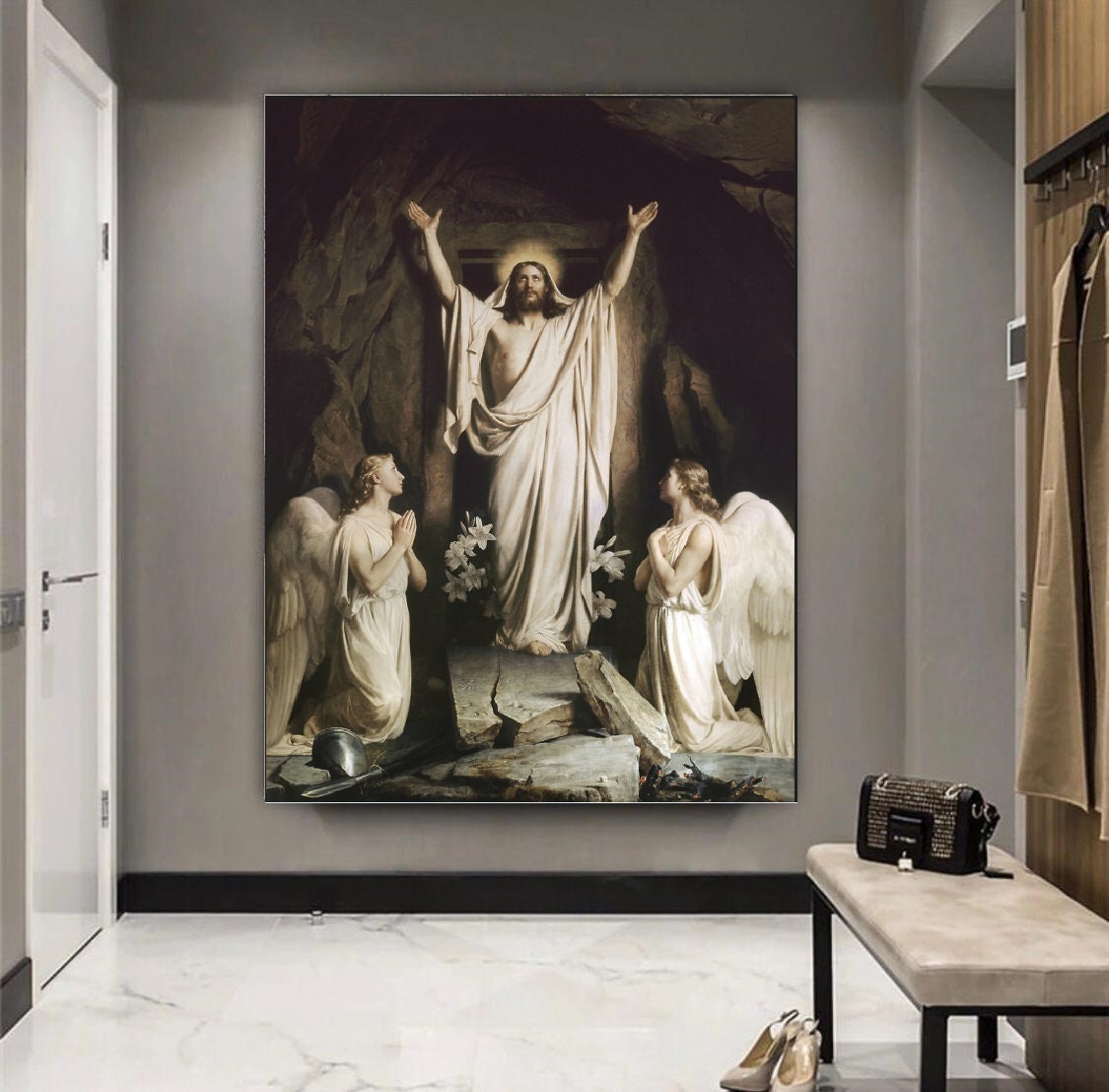 Carl Bloch, Resurrection of Christ, 1875,carl Bloch Art,living Room ...