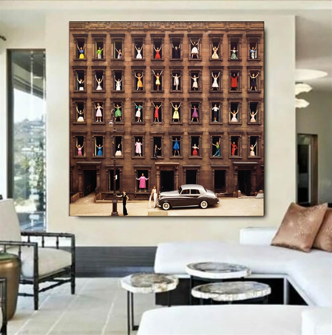 Ormond Gigli, Girls in the Windows, New York City, 1960, Living Room ...