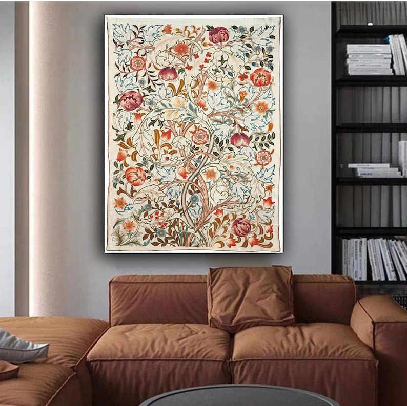 William Morris, Acanthus Portiere,william Morris ART, Living Room Decor ...
