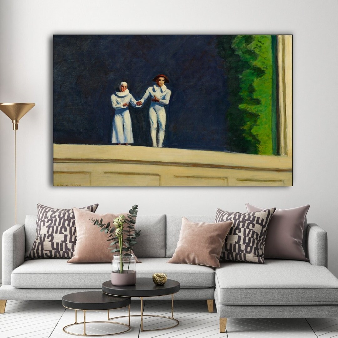Edward Hopper's, Last Painting Takes the Stage Two Comedians American ...