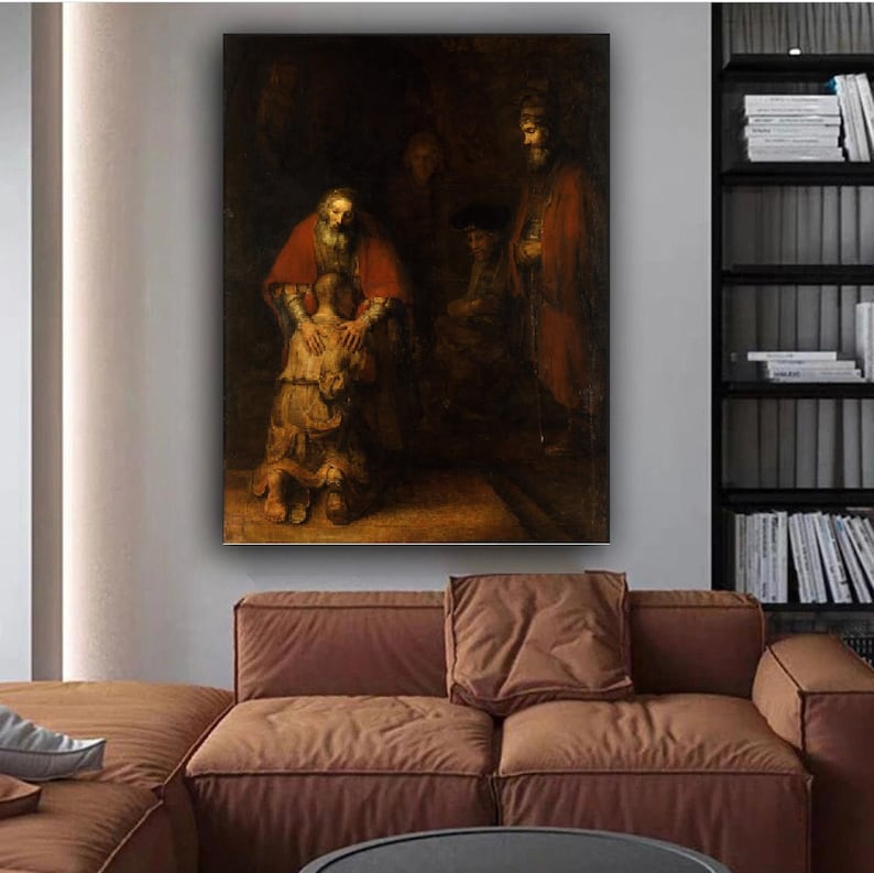 Rembrandt the Return, of the Prodigal Son 1663 ,the Return Decor,modern ...