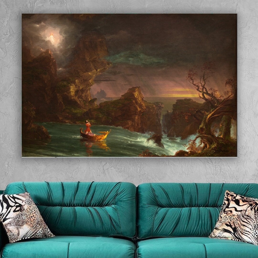 The Voyage of Life Manhood, (1842). by Thomas Cole ,canvas Print,thomas ...