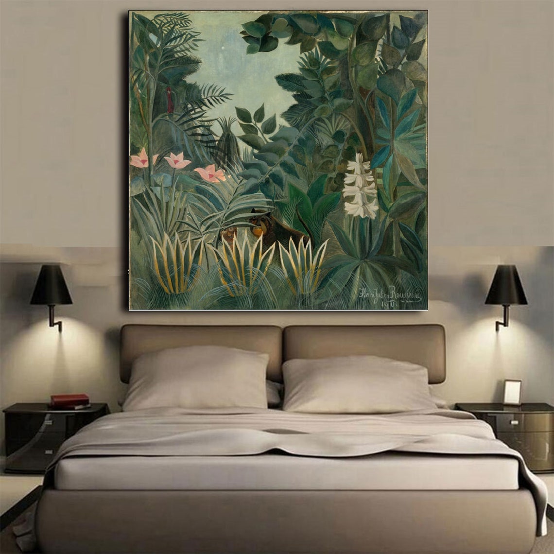 Henri Rousseau the Equatorial Jungleequatorial Jungle - Etsy