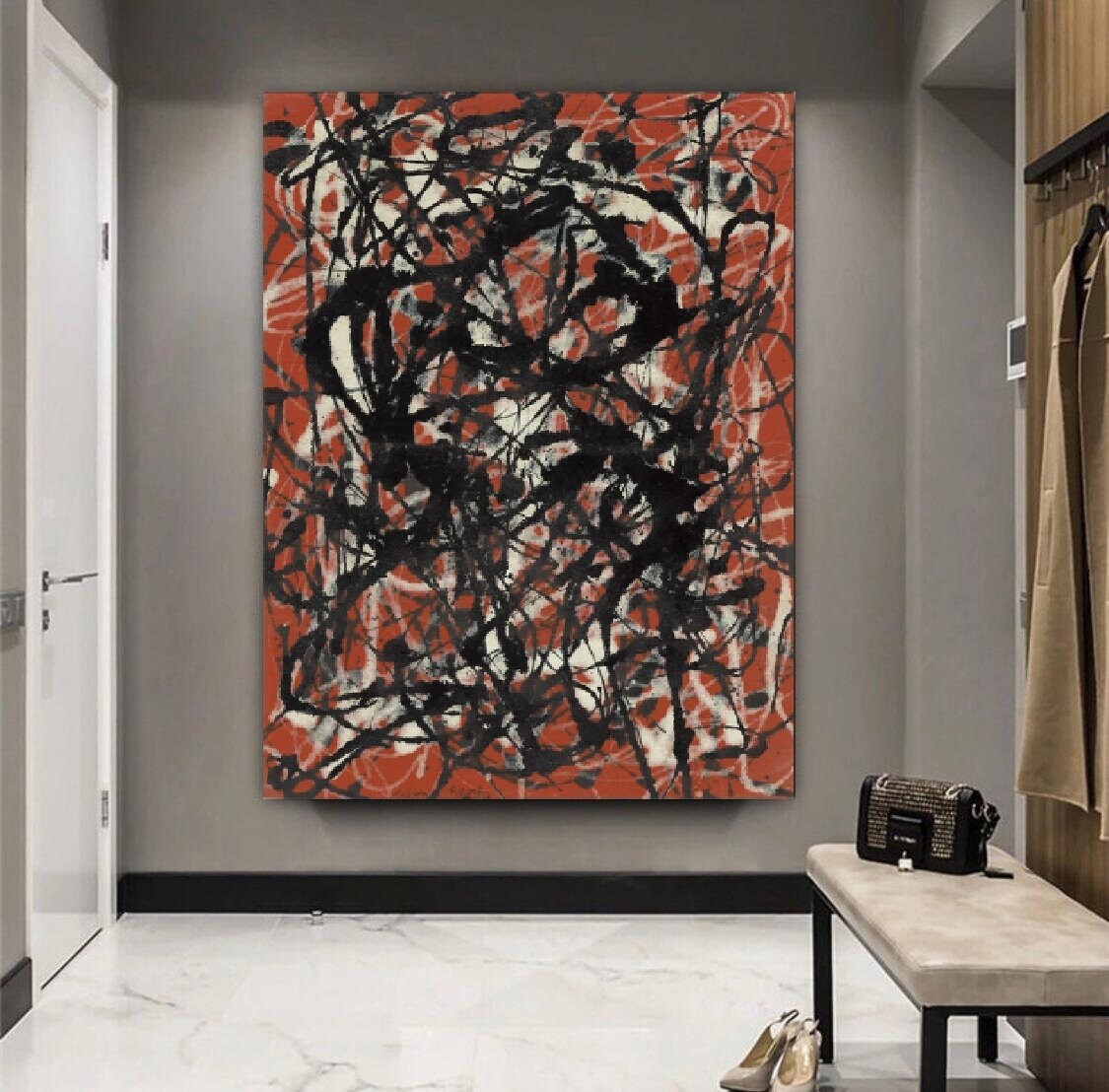 Set of 3,jackson Pollock, Pollock Canvas, Pollock Print Art, Abstract ...