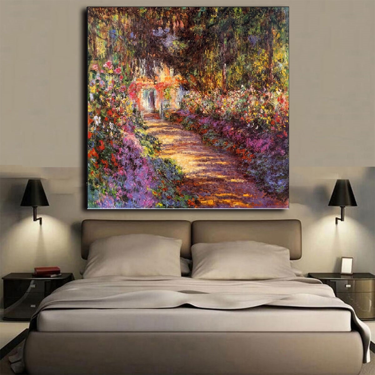 Pathway in Monet's Garden at Giverny ,claude Monet,,claude Monet Art ...