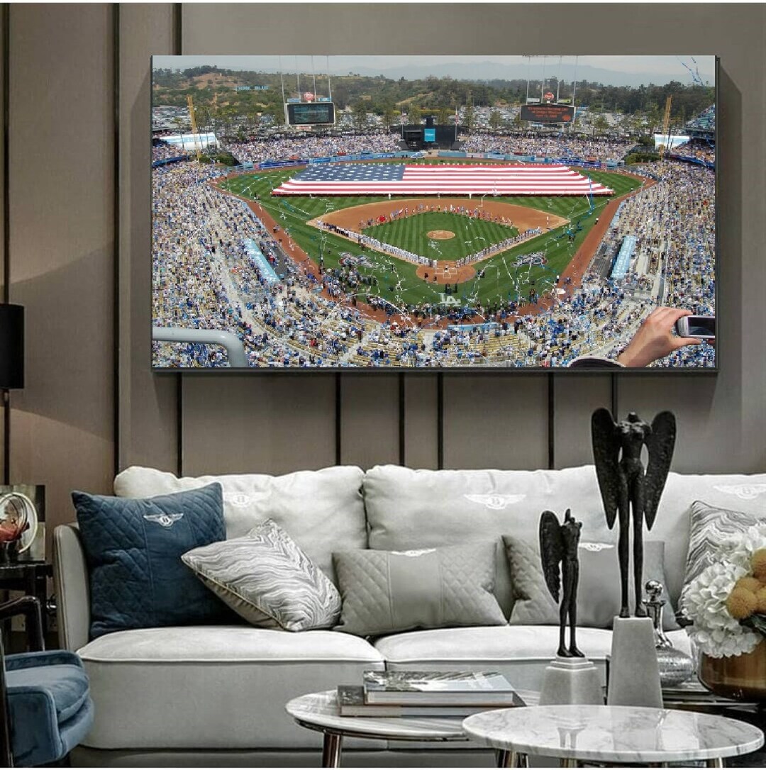 Dodgers Stadium,dodgers Baseball ,stadium Canvas, Stadium Decor ...
