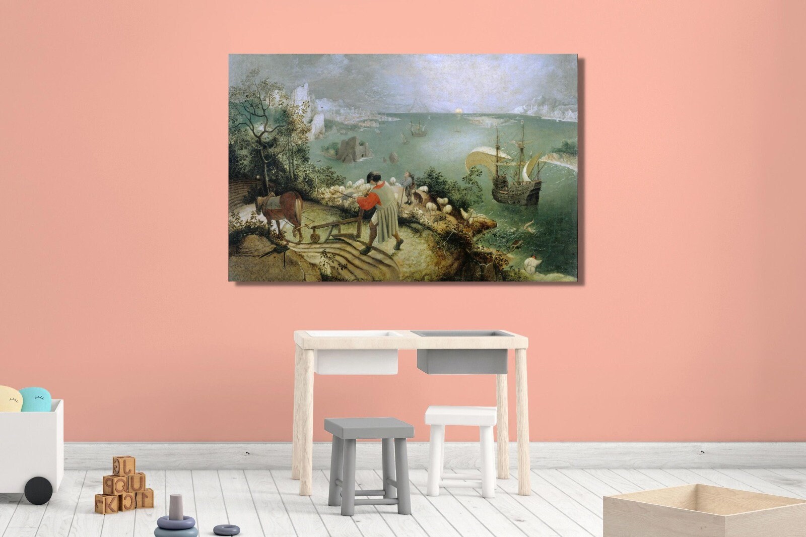 Pieter Bruegel the Elder Landscape With the Fall of Icarus - Etsy