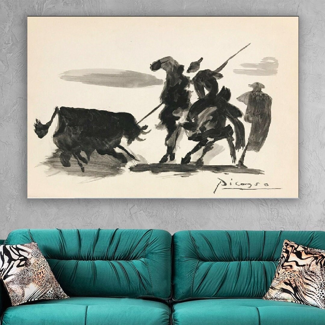 Pablo Picasso,toros Y TOREROS , Modern Wall Art, Room Decor, Picasso ...