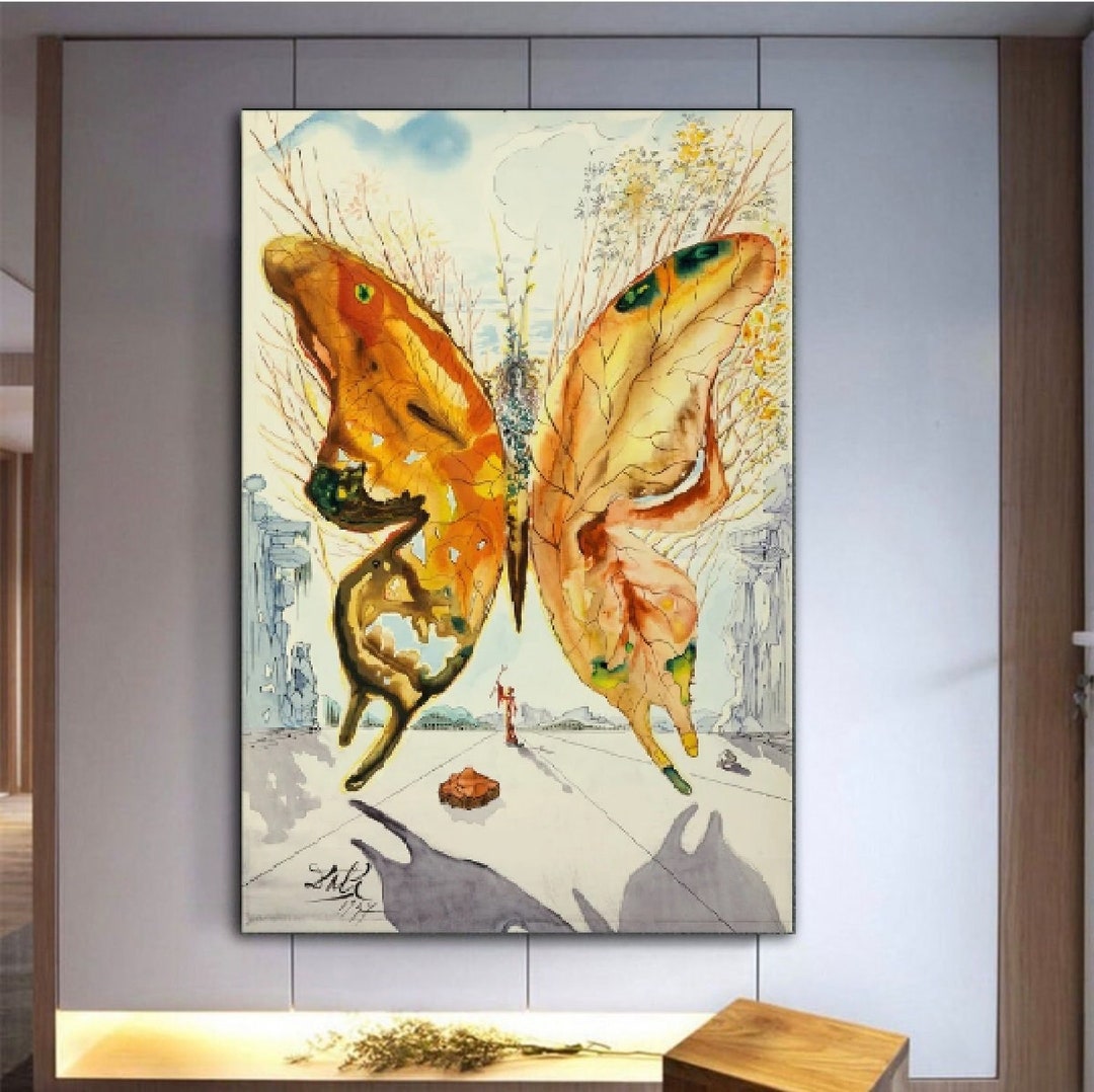 Salvador Dali,butterfly Print,surrealism Art,butterfly Print,salvador ...