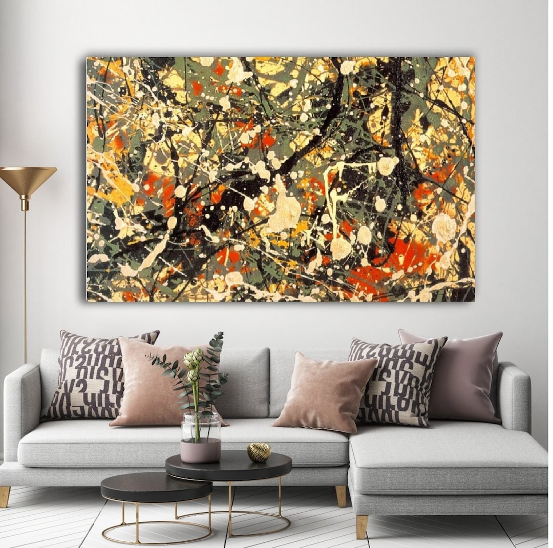 Jackson Pollock, Pollock Canvas, Pollock Print Art, Canvas Wall Art ...