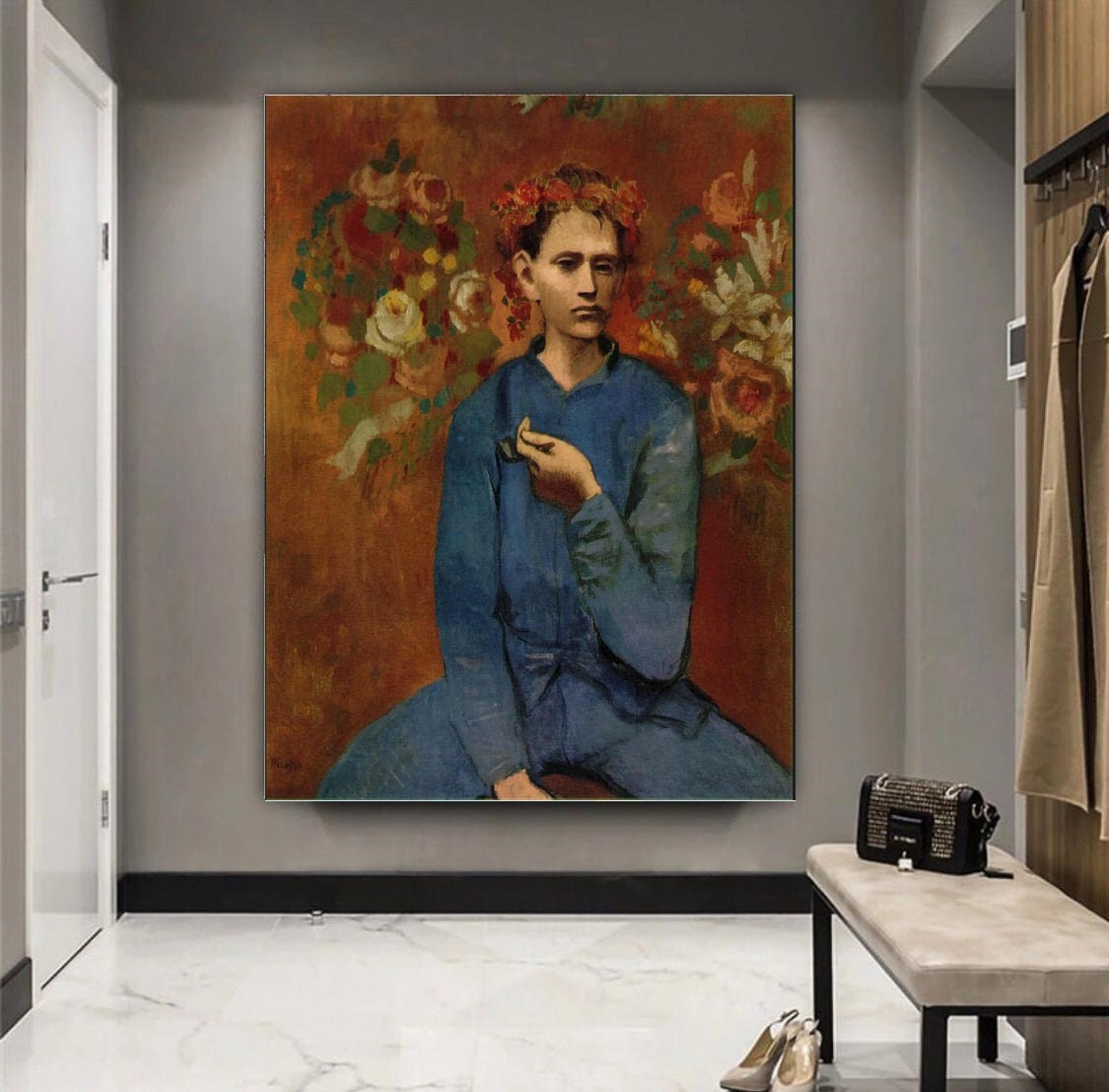 Pablo Picasso, Boy With a Pipe, Pablo Picasso Canvas, Picasso Decor ...
