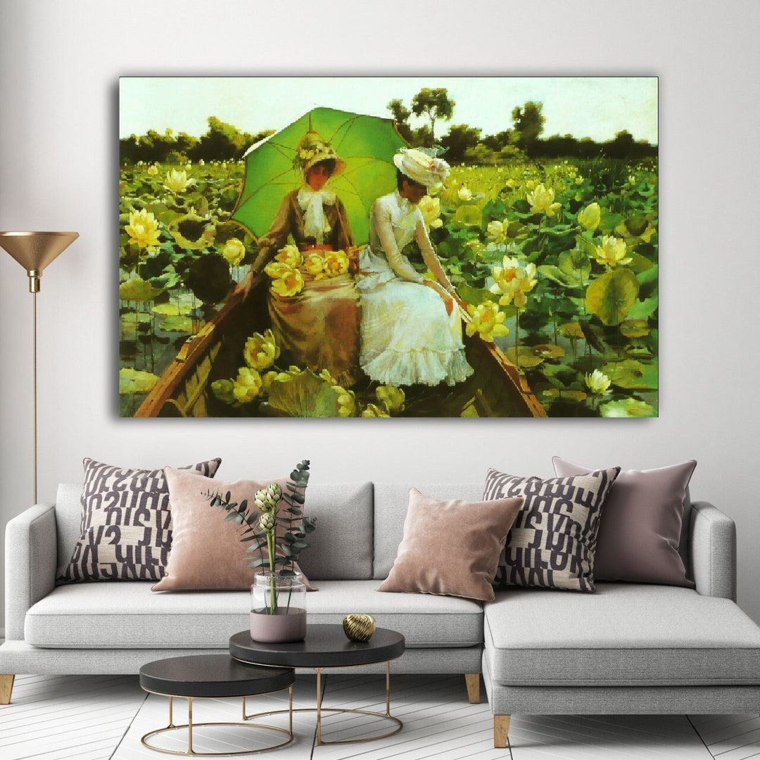 Charles Courtney Curran, American Artist 1861 1942 Lotus Lilies, 1888 ...