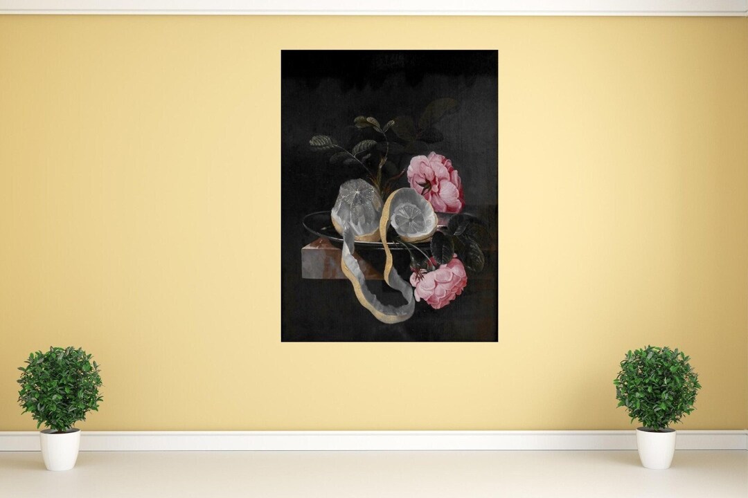 Cornelis Kick, Still Life With a Lemon and ,pink Roses,pink Roses Decor ...