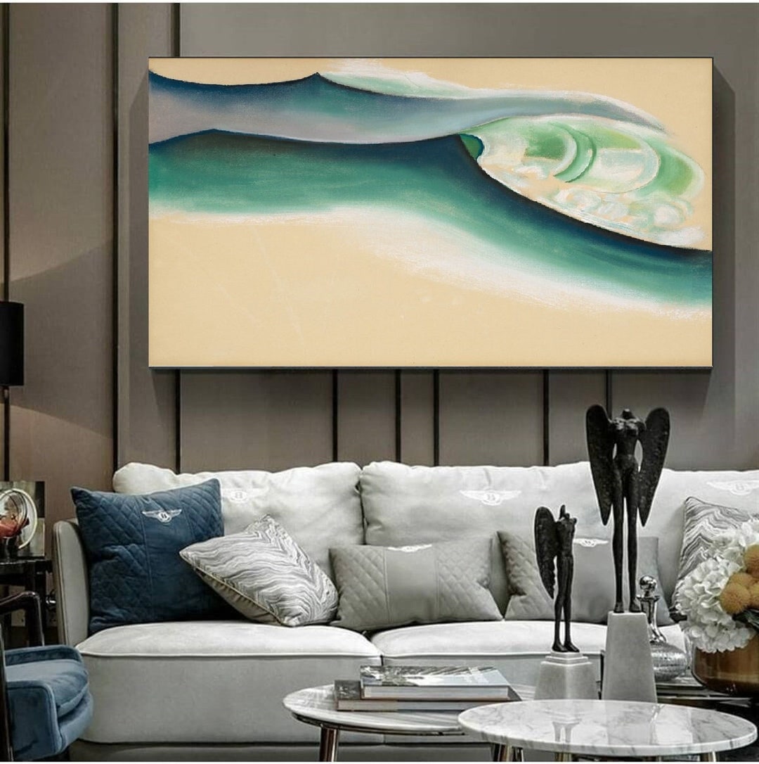 Georgia Okeeffe, Wave, Georgia Okeeffe Art, Canvas Print Art, Okeeffe ...