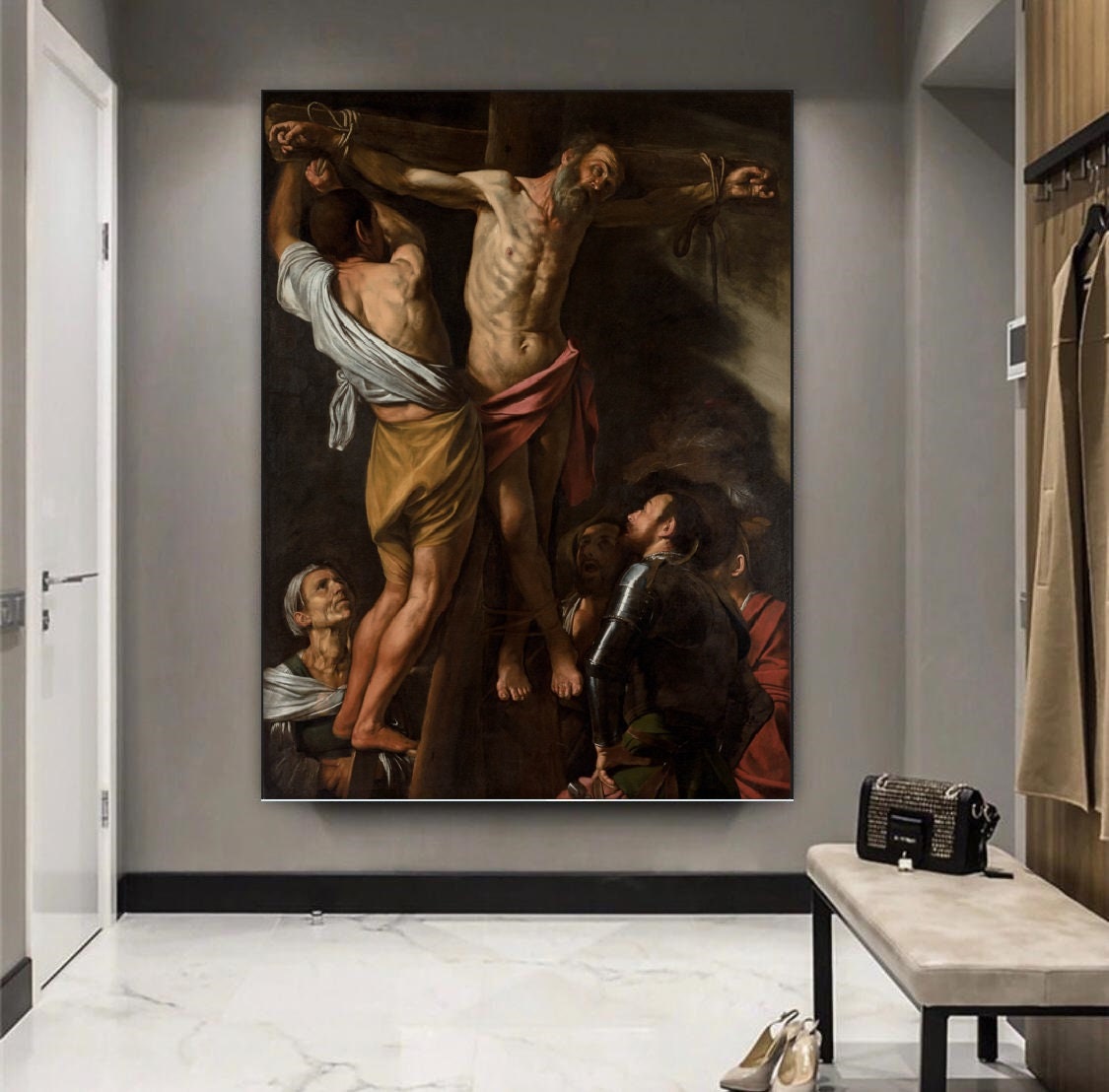 Caravaggio, 1607 the Crucifixion of Saint Andrew,caravaggio Art, the ...