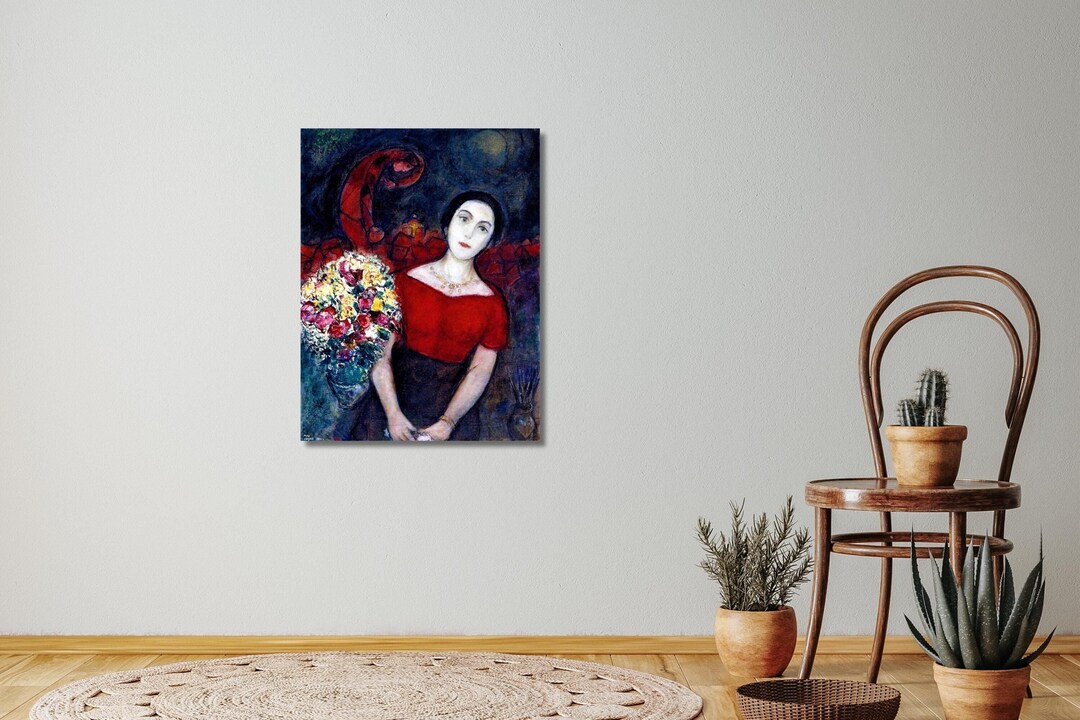 Marc Chagall, Portrait of Vava, 1955, Vava Wall Decor, Room Decor, Vava ...