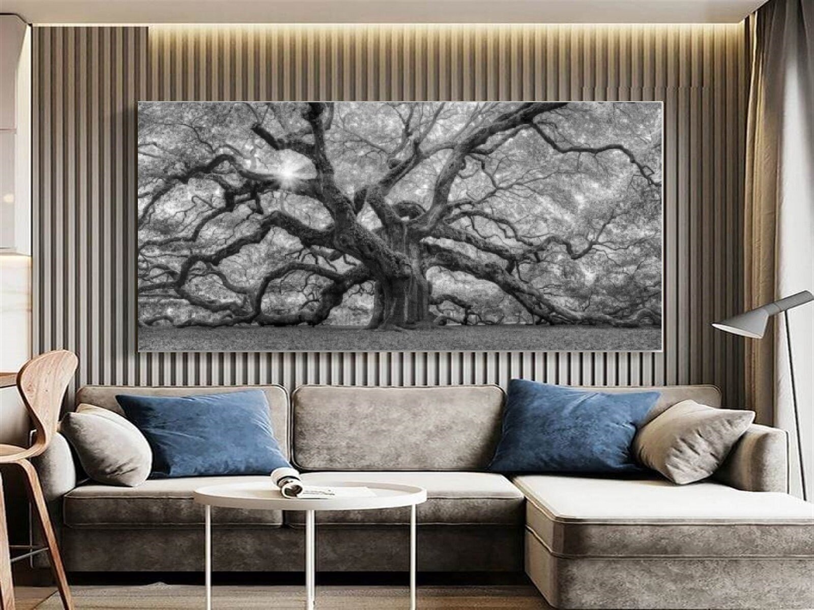 Big Angel, Oak Tree Panoramic,living Room Decor, Tree Poster,charleston ...