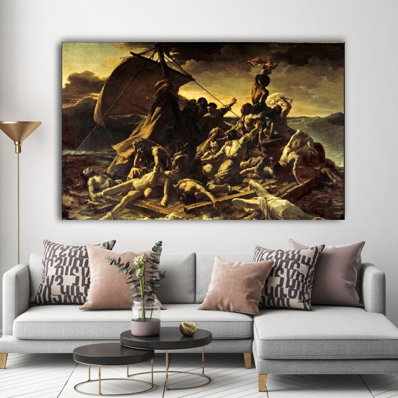 Theodore Gericault, the Raft of the Medusa , Living Room Decor, Canvas ...
