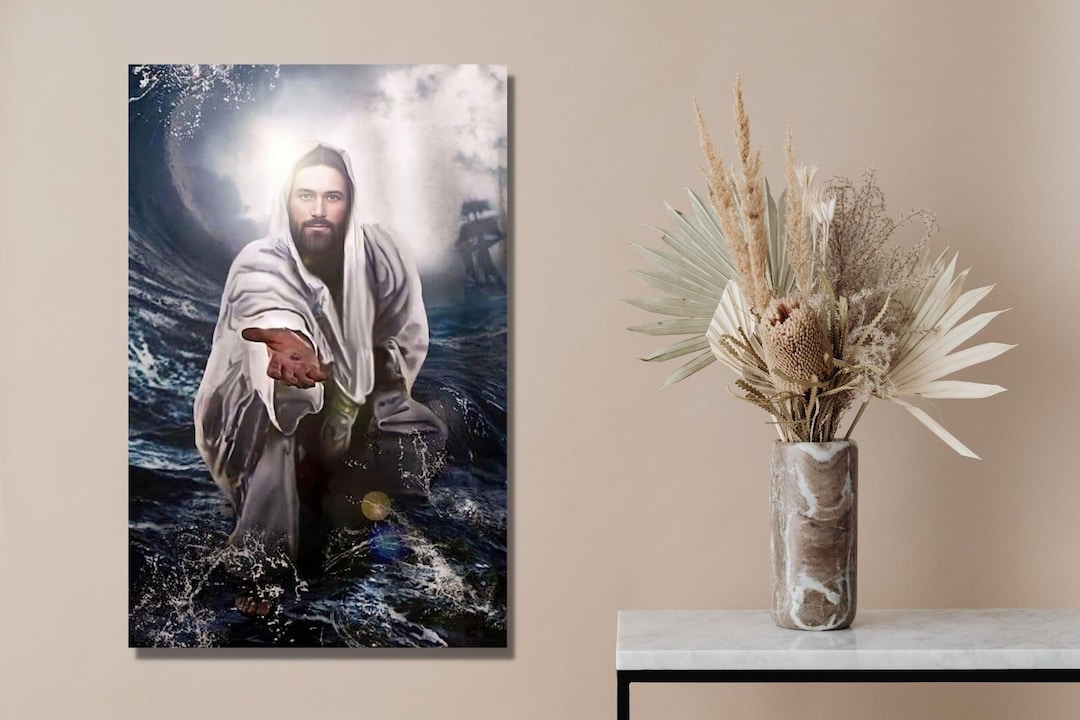 Jesus ,jesus Wall Art,focus on Me Not the Storm,jesus Wall Art ...