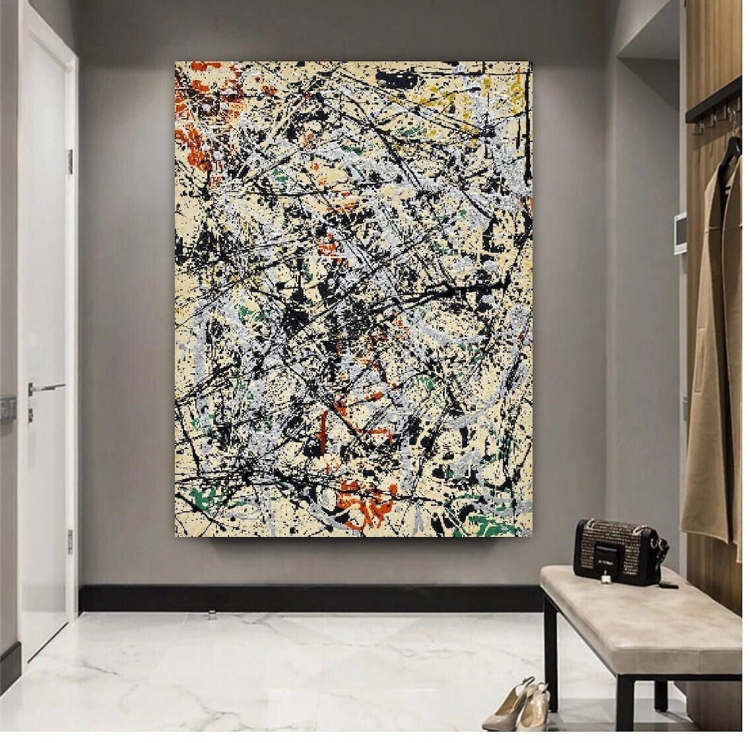 Jackson Pollock, Pollock Decor, Canvas Wall Art, Abstract Wall Art ...
