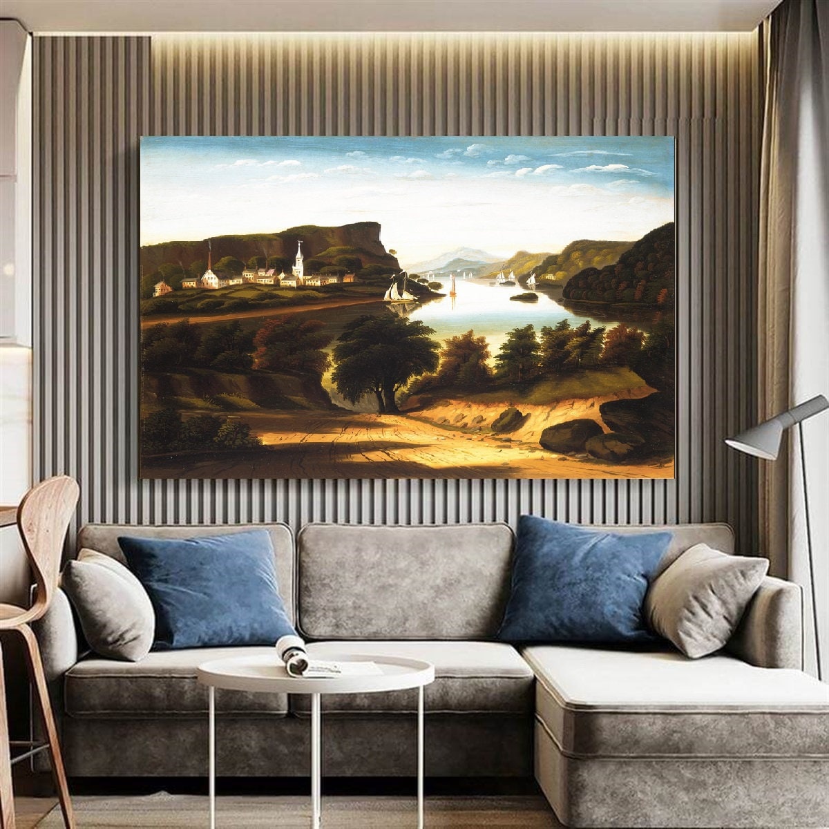 Thomas Chambers, Lake George and the Village of Caldwell ,canvas Print ...