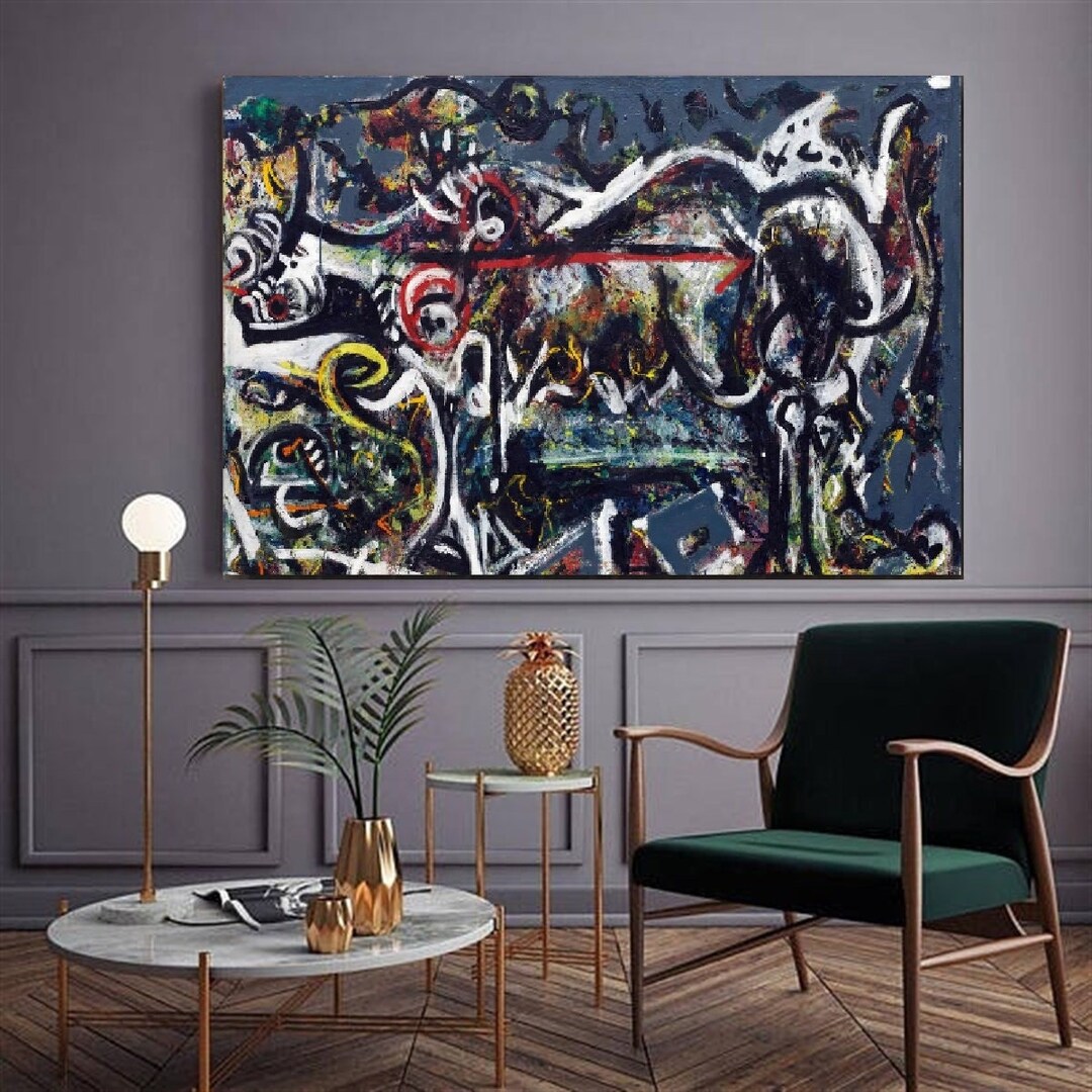 Jackson Pollock,exhibition Poster,abstract Wall Art,pollock Decor ...