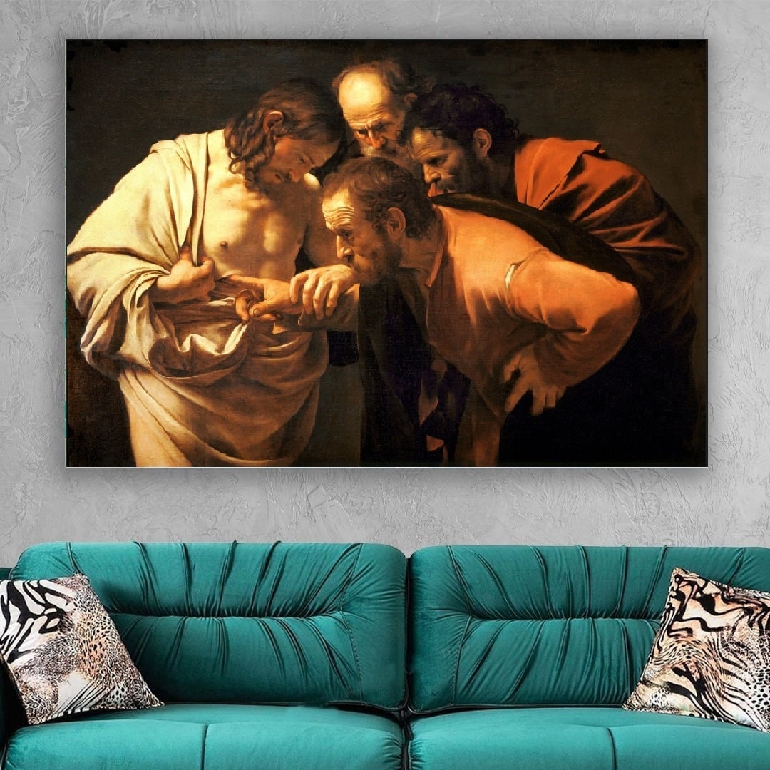 Caravaggio,the Incredulity of Saint Thomas ,canvas Print,caravaggio ...