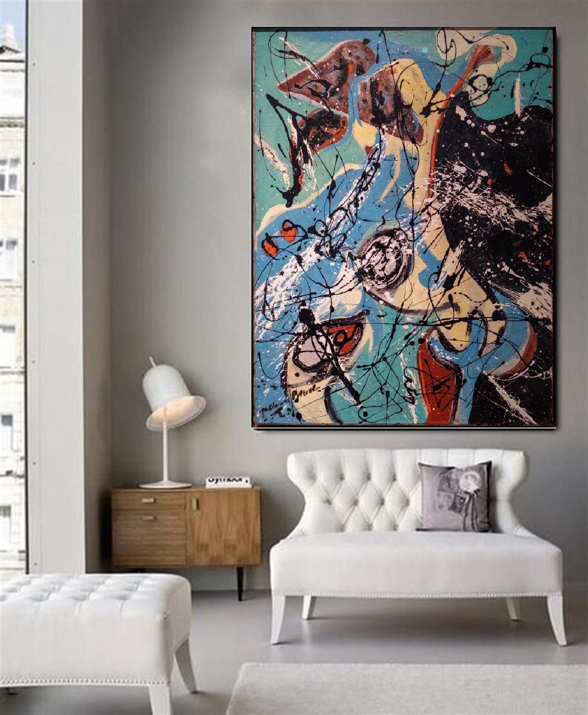 Jackson Pollock,water Birds,pollock Abstract,canvas Wall Art,abstract ...