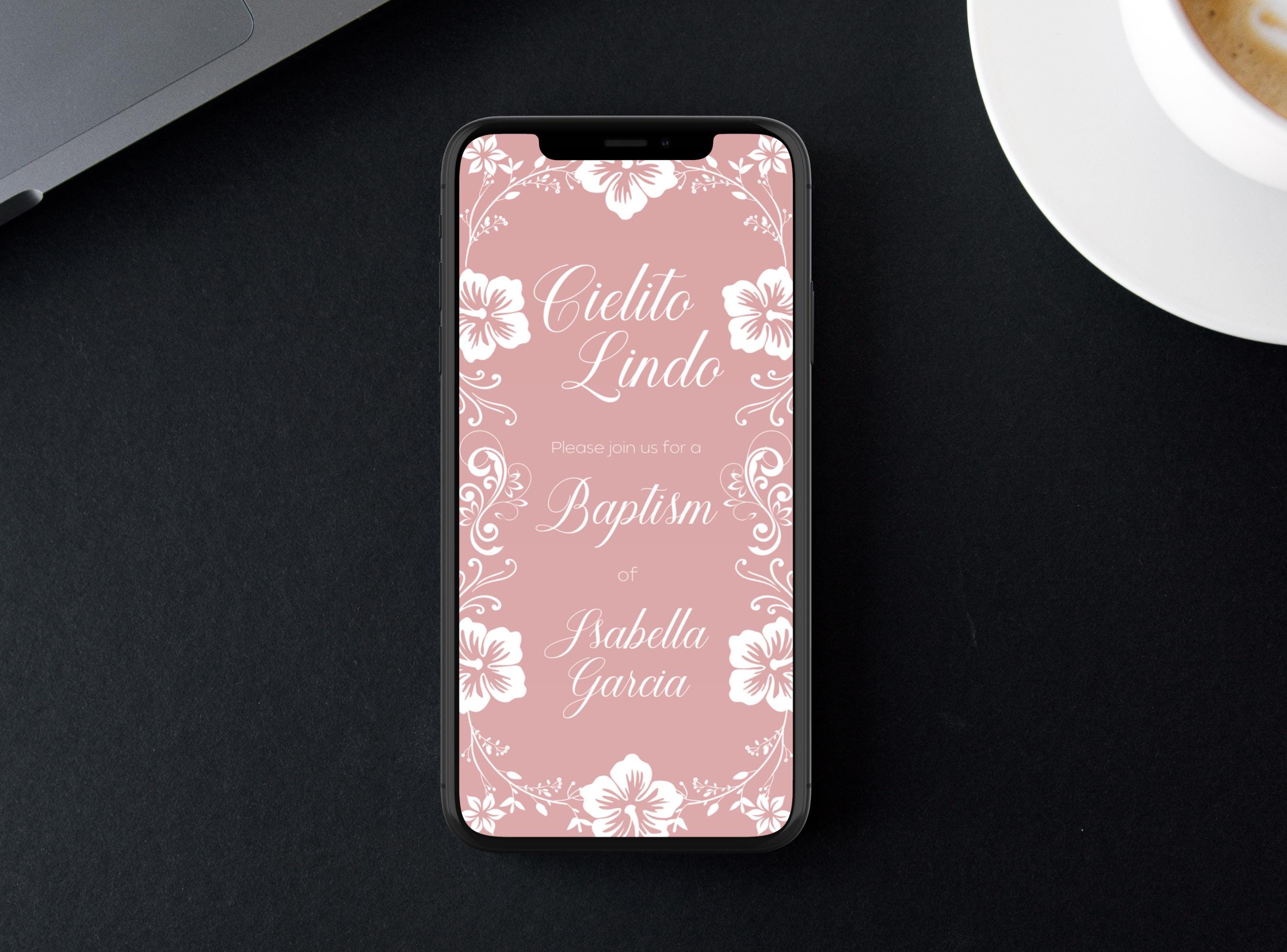 Cielito Lindo Baptism Invitation | Mexican Theme Baptism Digital Invite ...