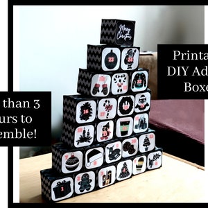 Printable Christmas Countdown, Advent Calendar Boxes Diy, Luxury Baddie ...