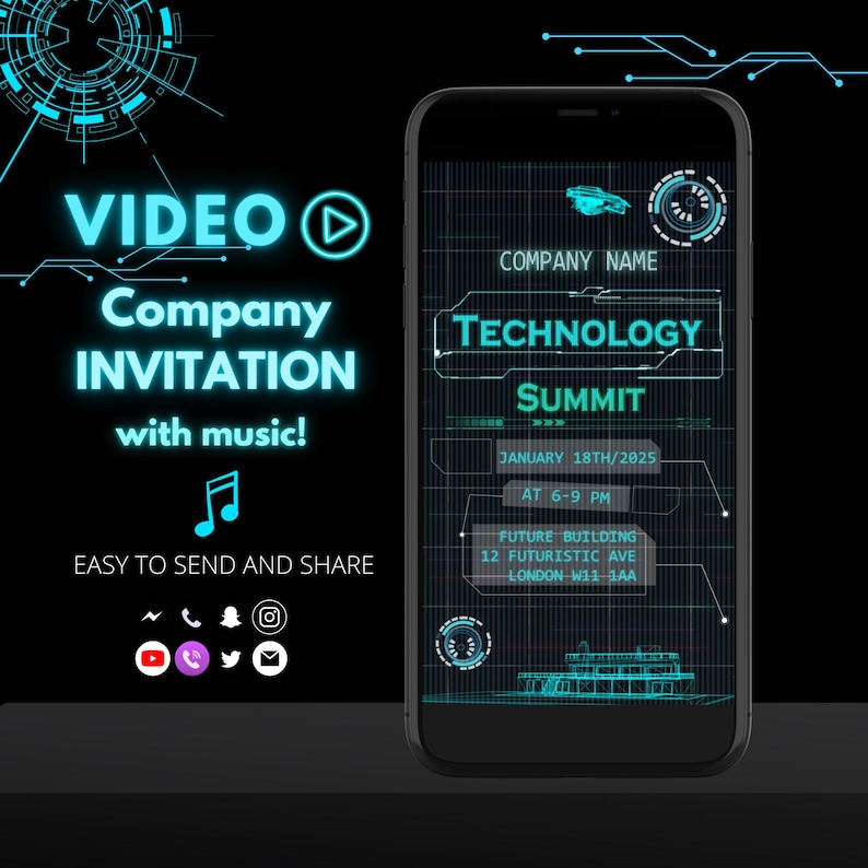 Business Event Invitation Animated - Digital Corporate Invite ...