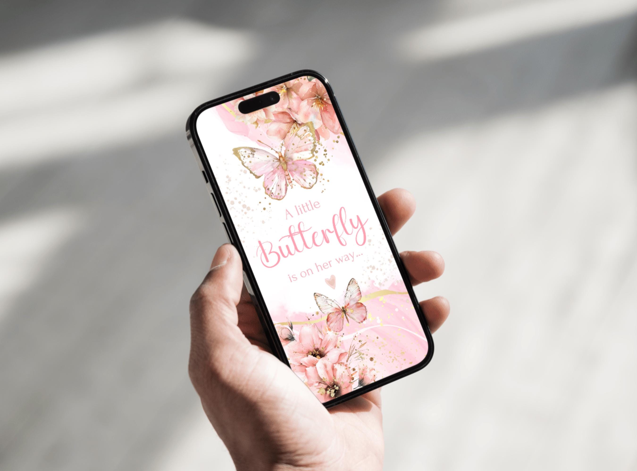 Animated Butterfly Baby Shower Invitation | Butterflies Video Invite ...