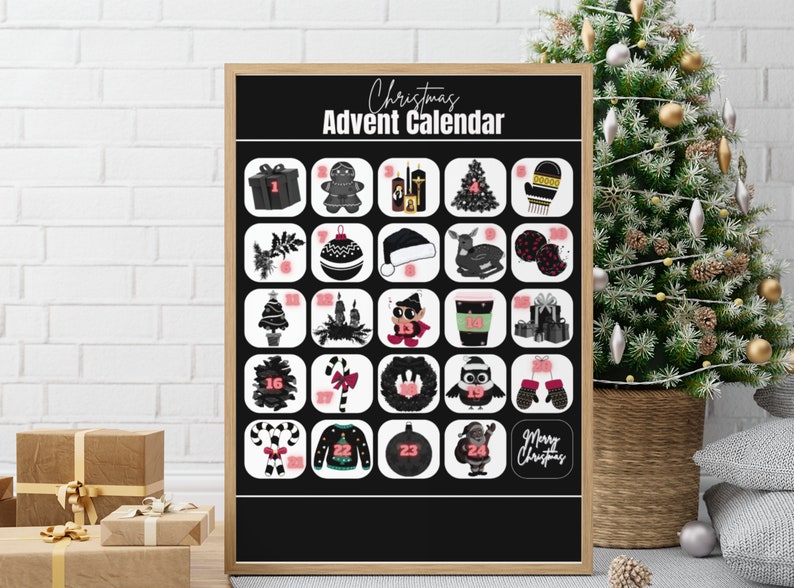 Printable Christmas Countdown, Advent Calendar Boxes Diy, Luxury Baddie ...