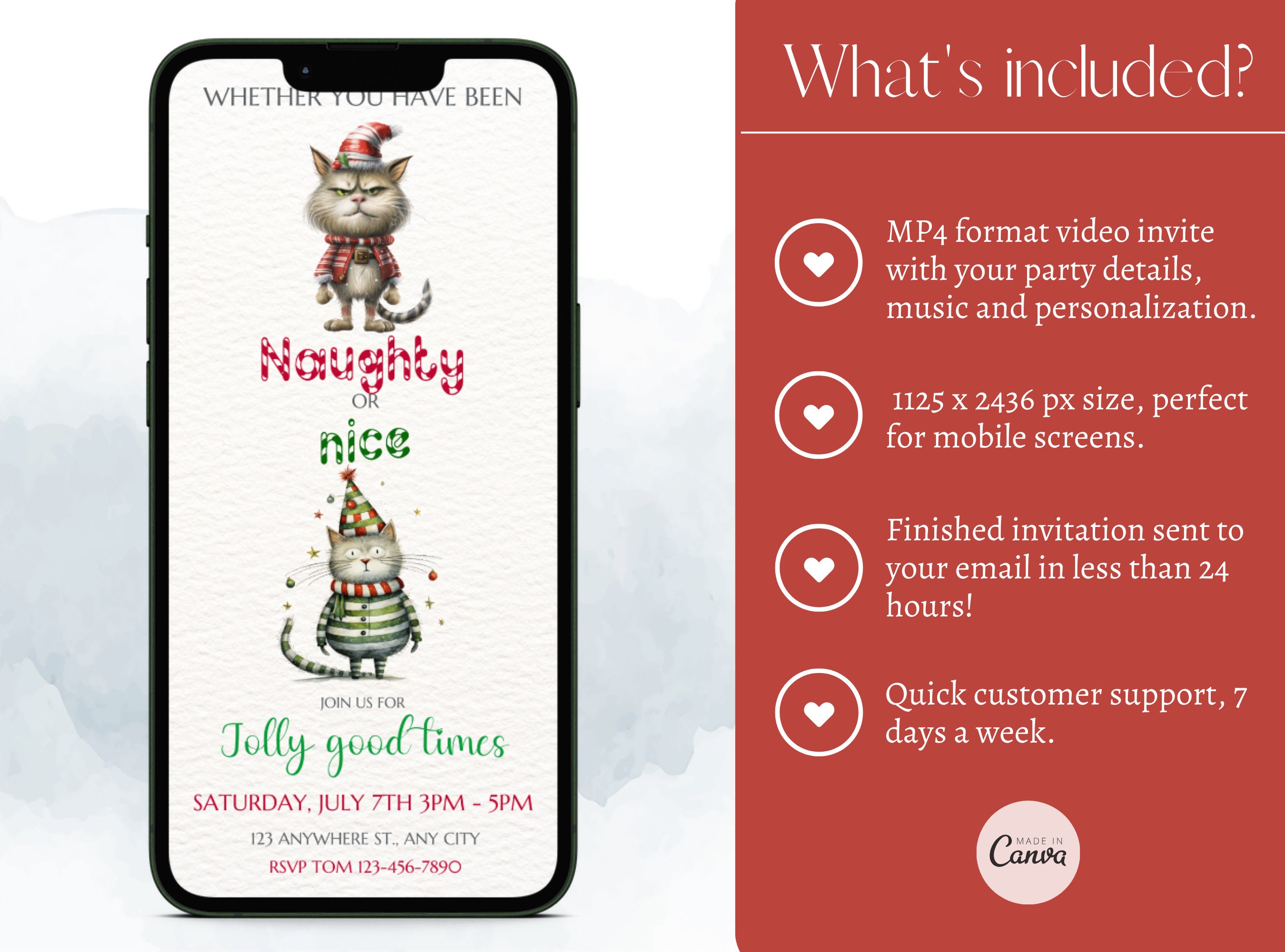 Funny Christmas Party Invitation Christmas Dinner Electronic Invite ...