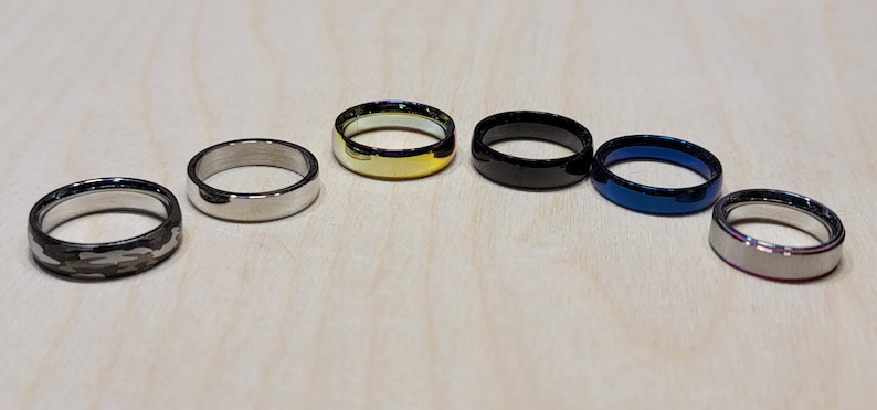 Personalize Laser Engraved Rings - Etsy