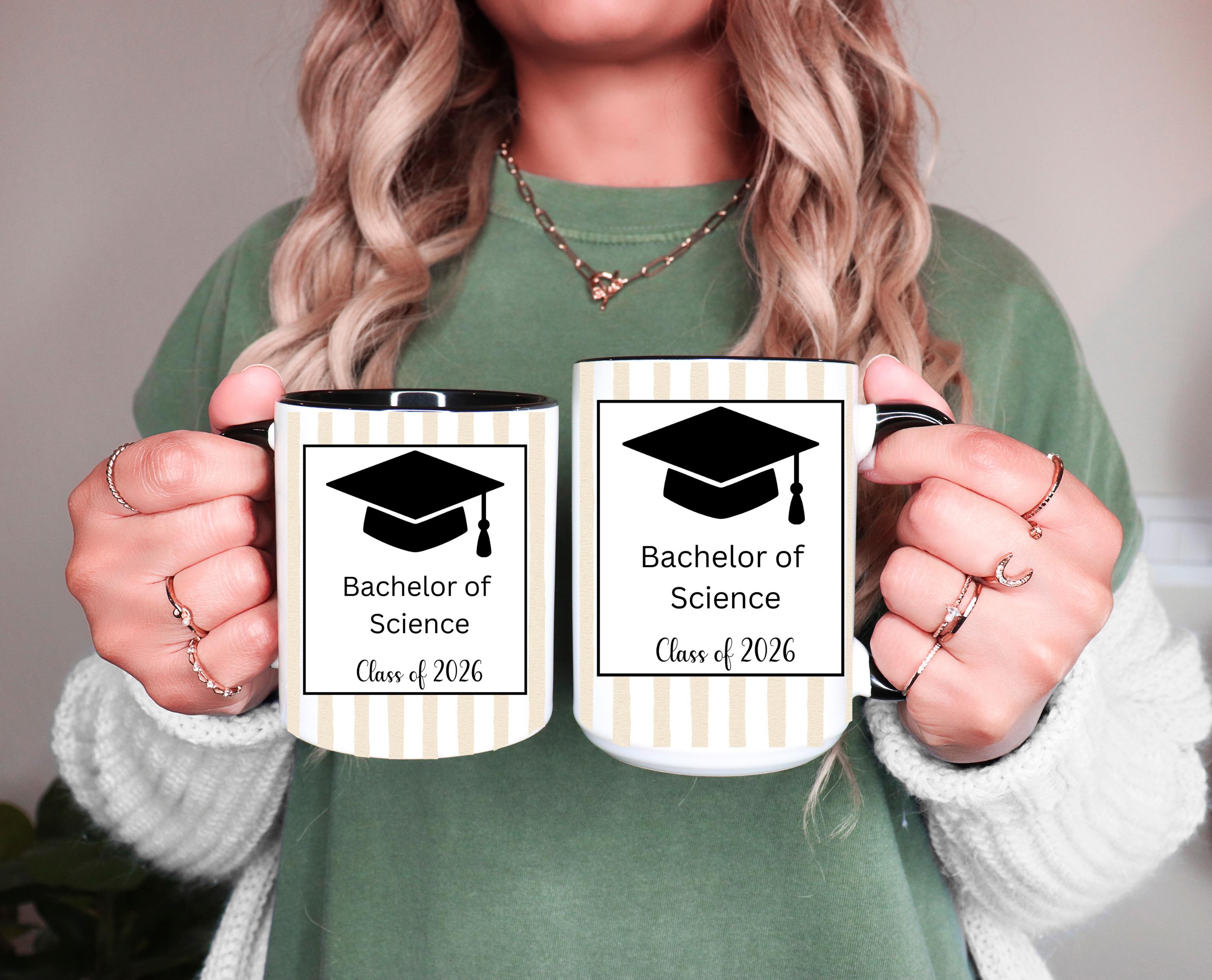 Personalized Graduation Mug, Custom Name & Message Mug, Class of 2026 ...