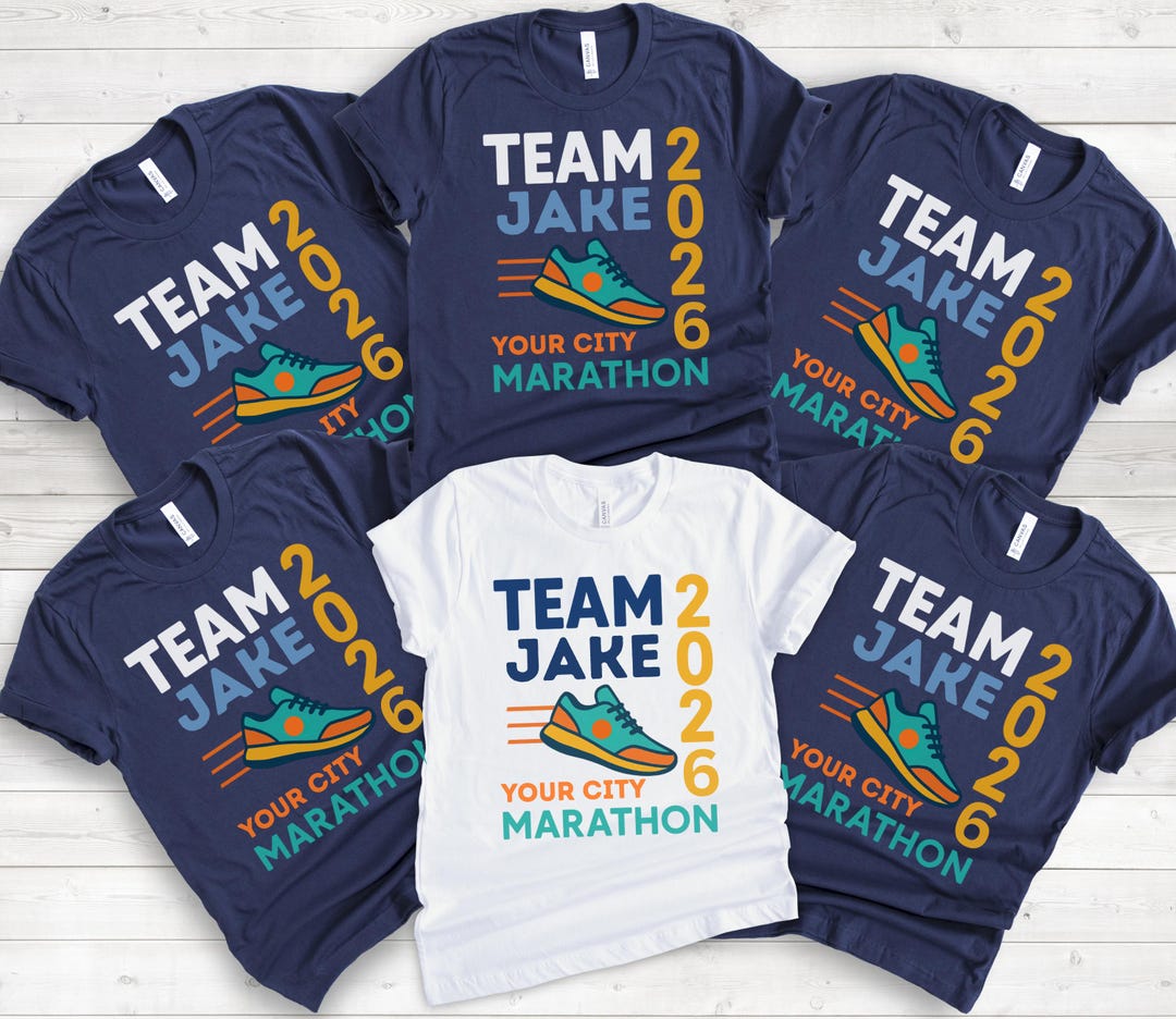 Custom Marathon Support Crew Shirt, Running Supporter Team Group Shirt ...