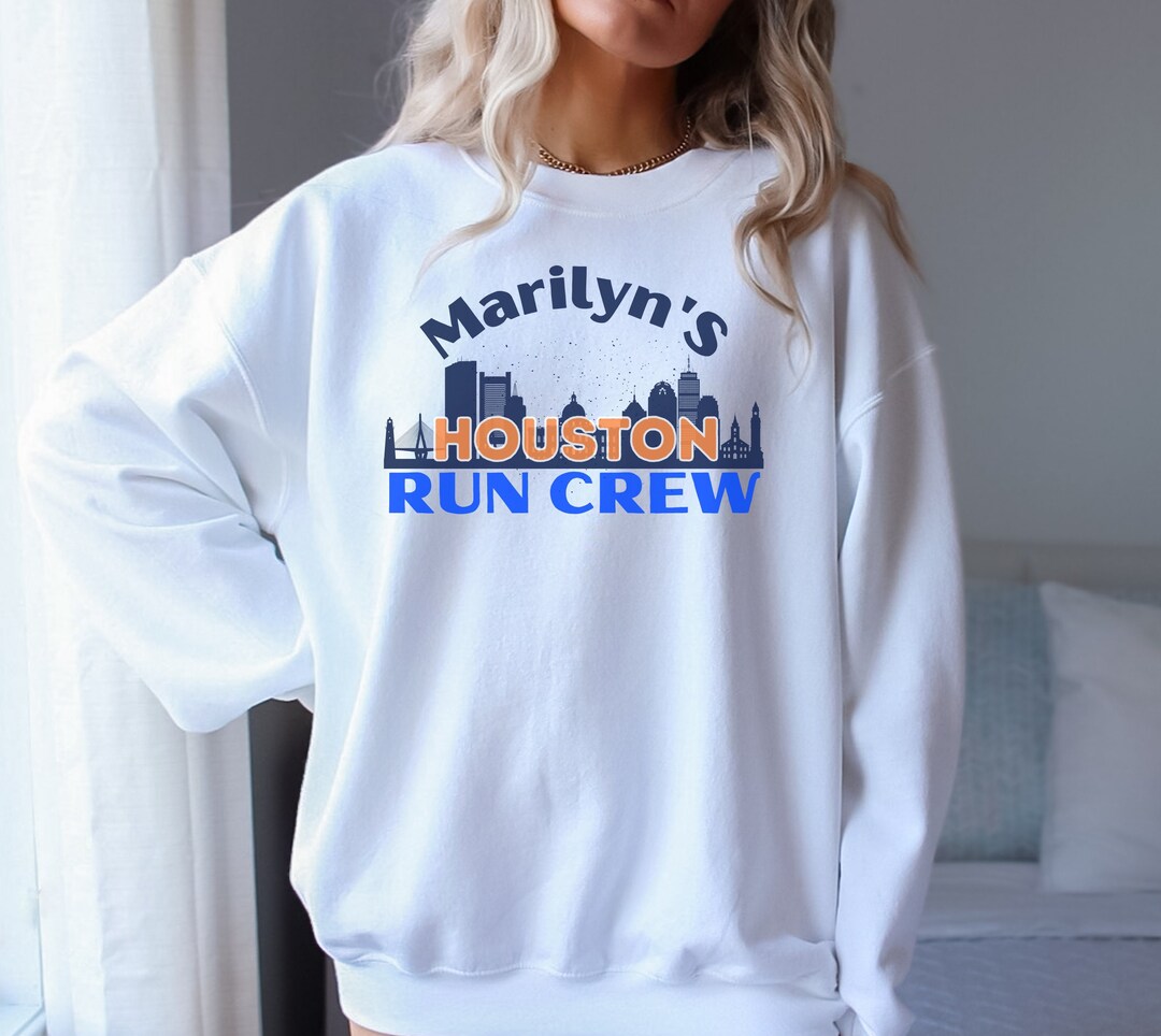 Personalized Marathon Support Crew Sweatshirt, Custom Marathon Support ...