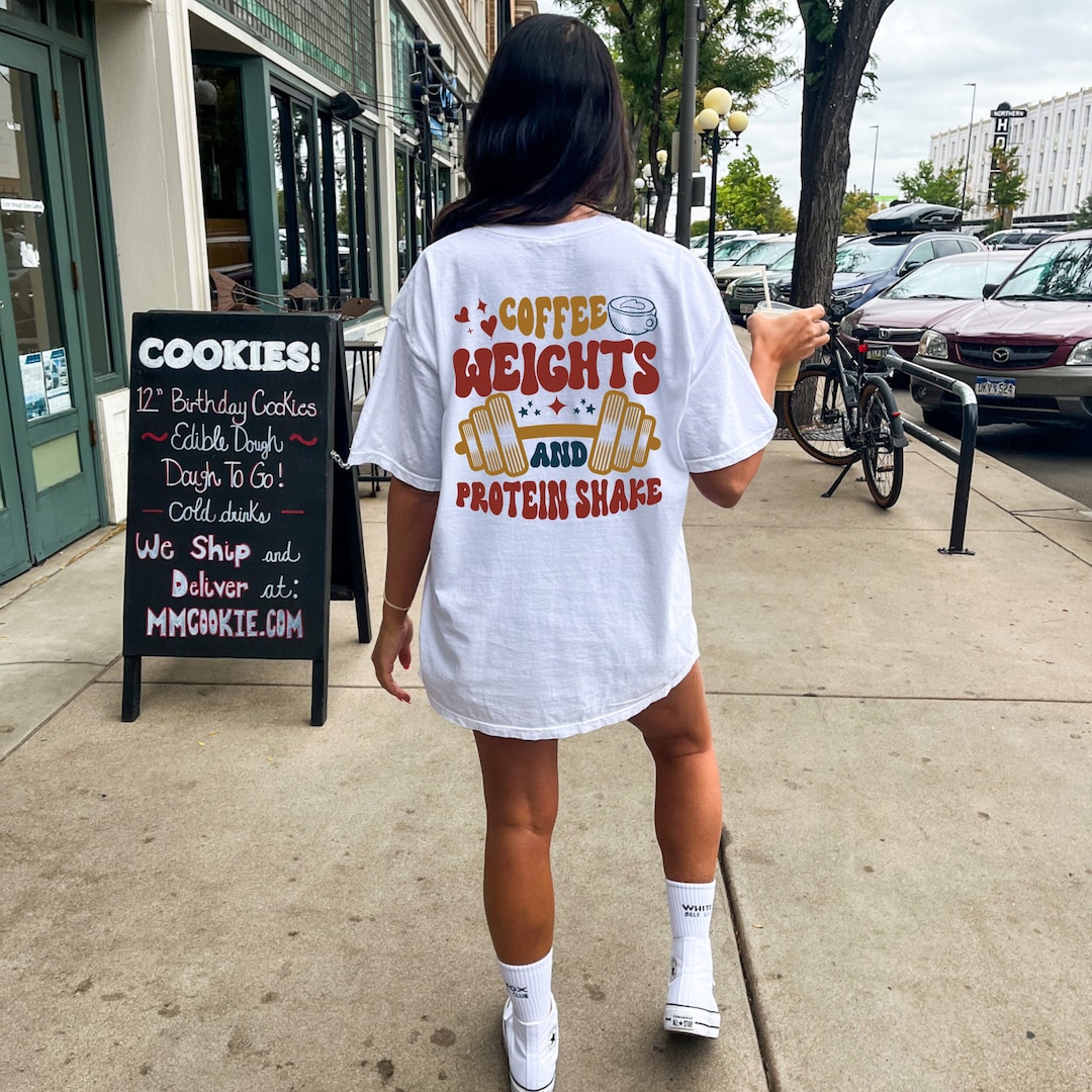 Coffee Weight Protein Shirt, Coffee Lovers Tee, Pump Cover Tshirt ...