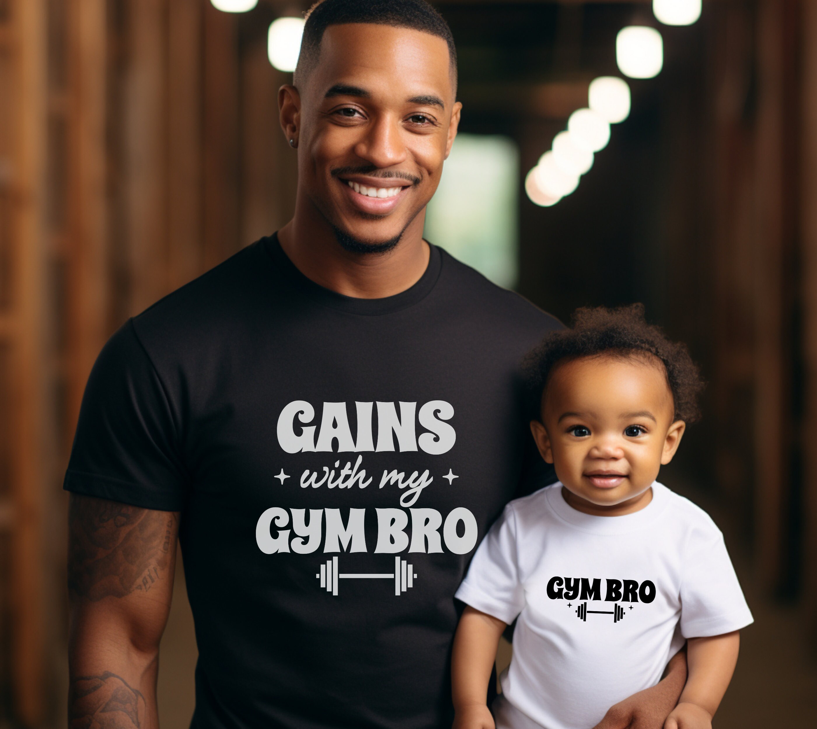 Father Son Weightlifting Shirt, Dad and Me Shirt, Matching Father & Son ...