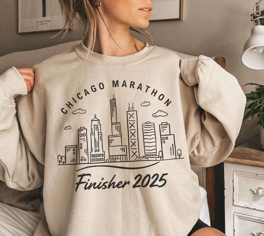 Chicago 26.2 Finisher 2025 Sweatshirt, Marathon Running Shirt, Race Day ...